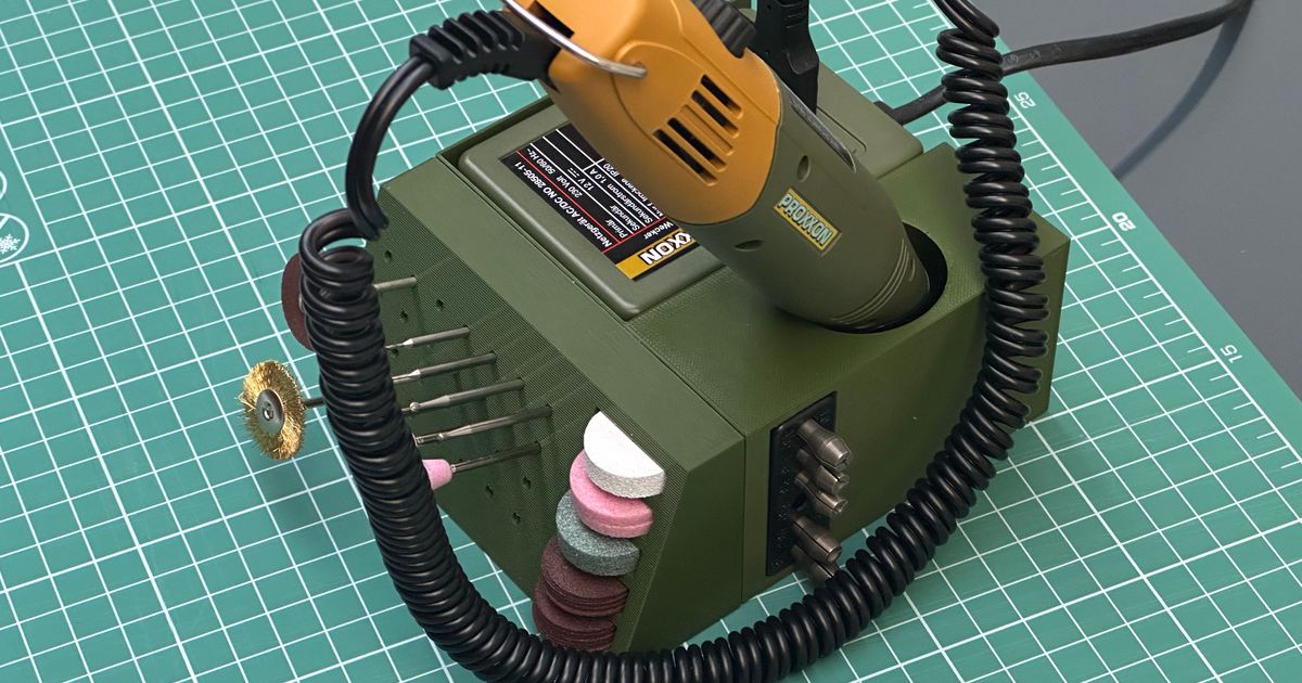 Proxxon Micromot Rotary tool holder by Marco | Download free STL model ...