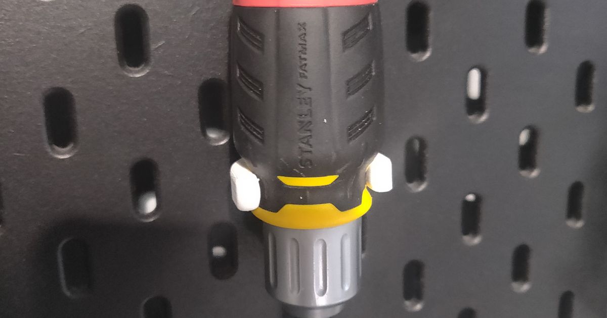 Skadis T-Nut Stanley Fatmax Stubby Screwdriver Holder by Muncho ...