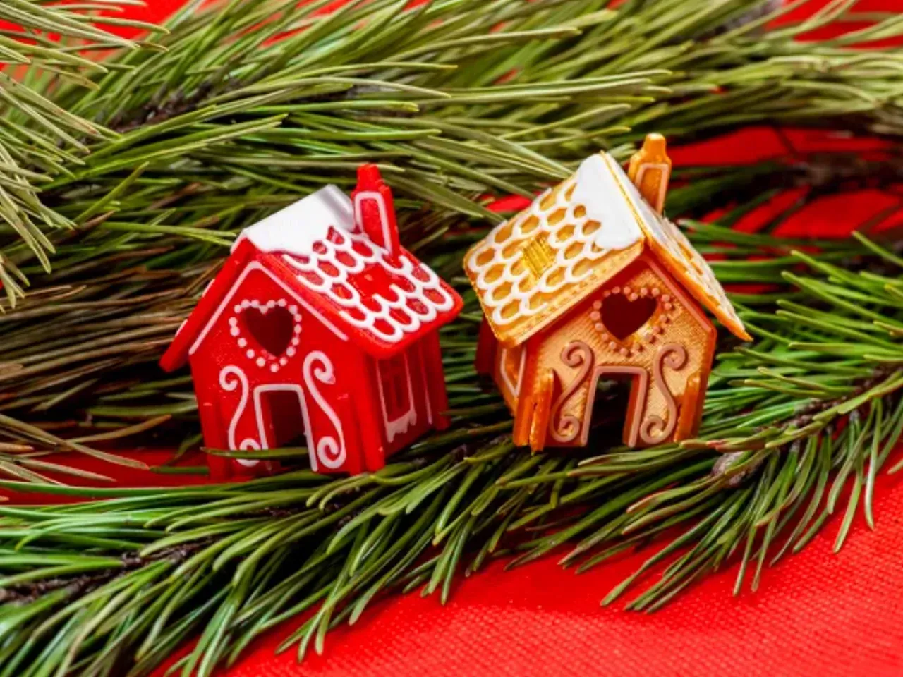 Gingerbread House Kit Card No frame 3mf by Hicak 024 | Download free ...