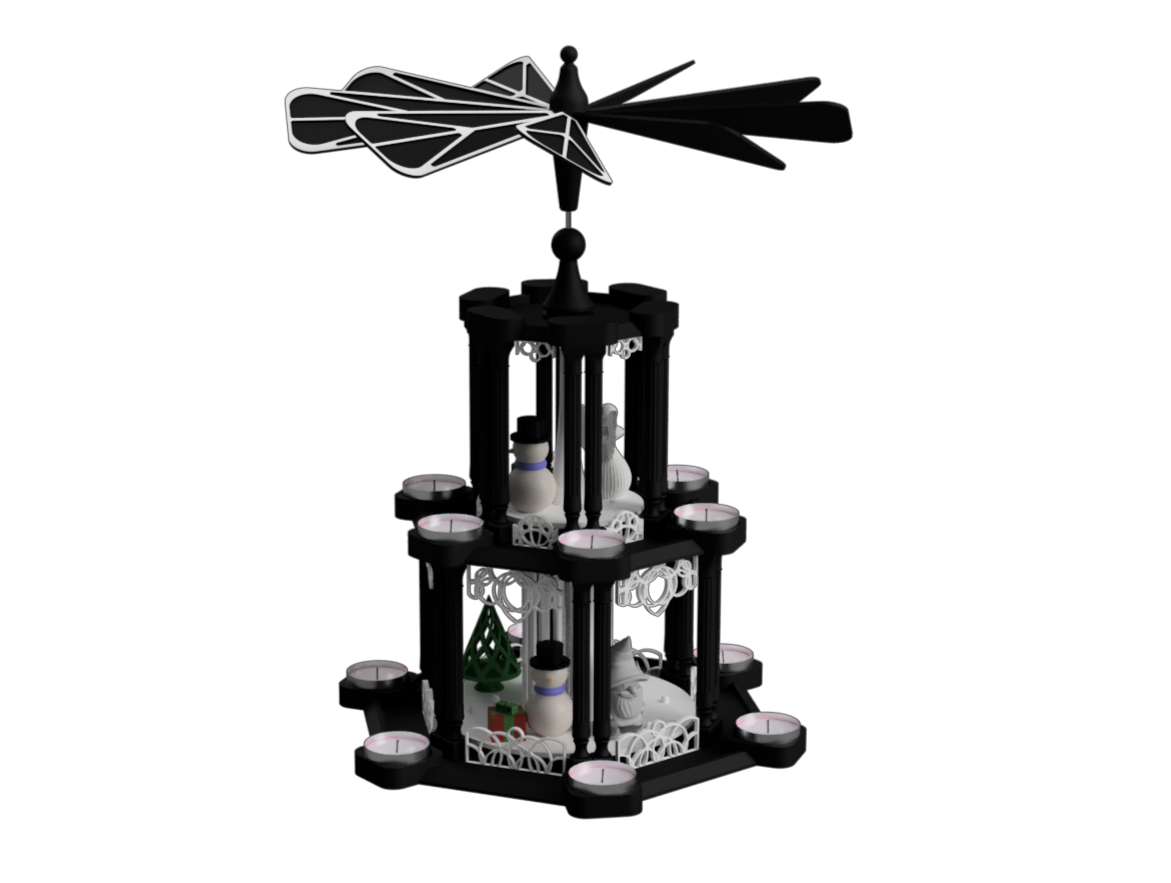 Christmas Pyramid Candle Carousel by Titafubaki | Download free STL ...