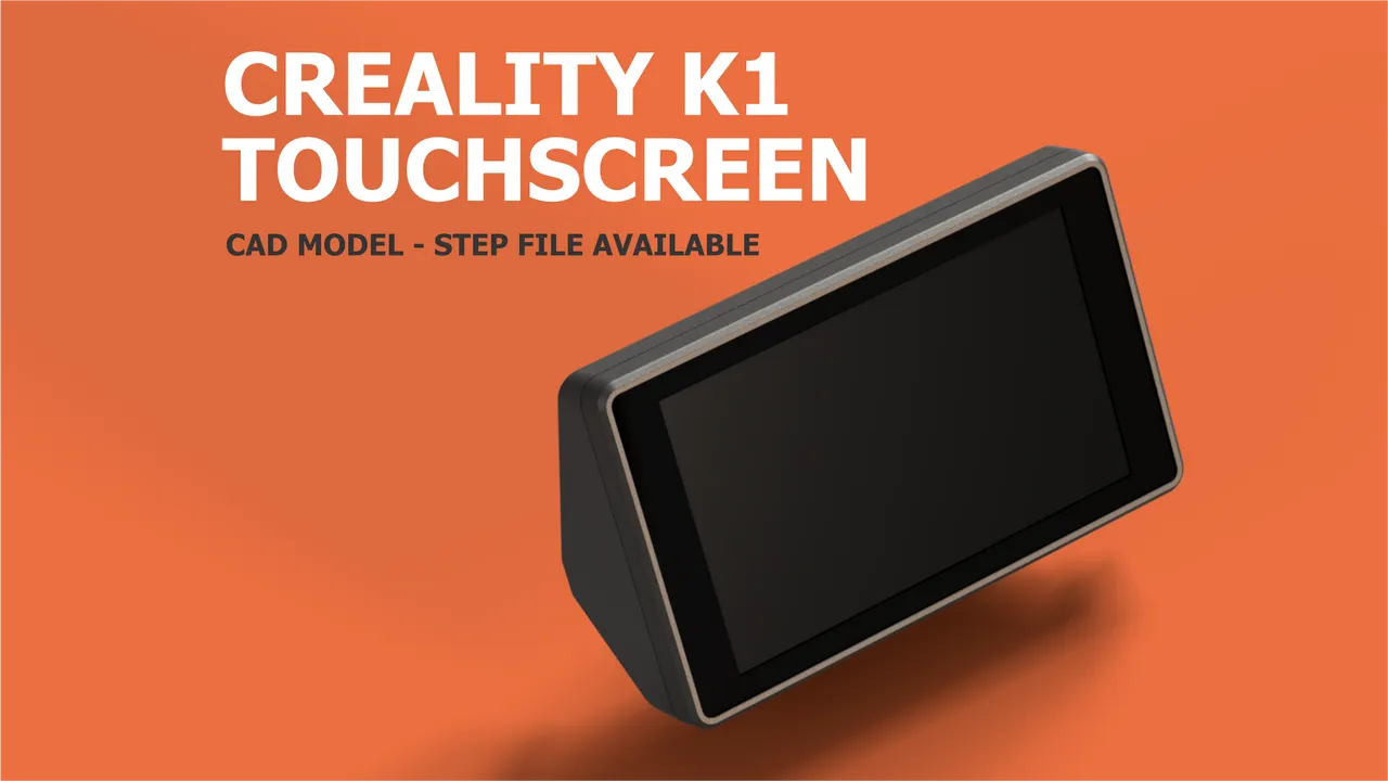 Creality Touchscreen K1 Series Ender-3 V3 CAD by Henlor | Download free ...