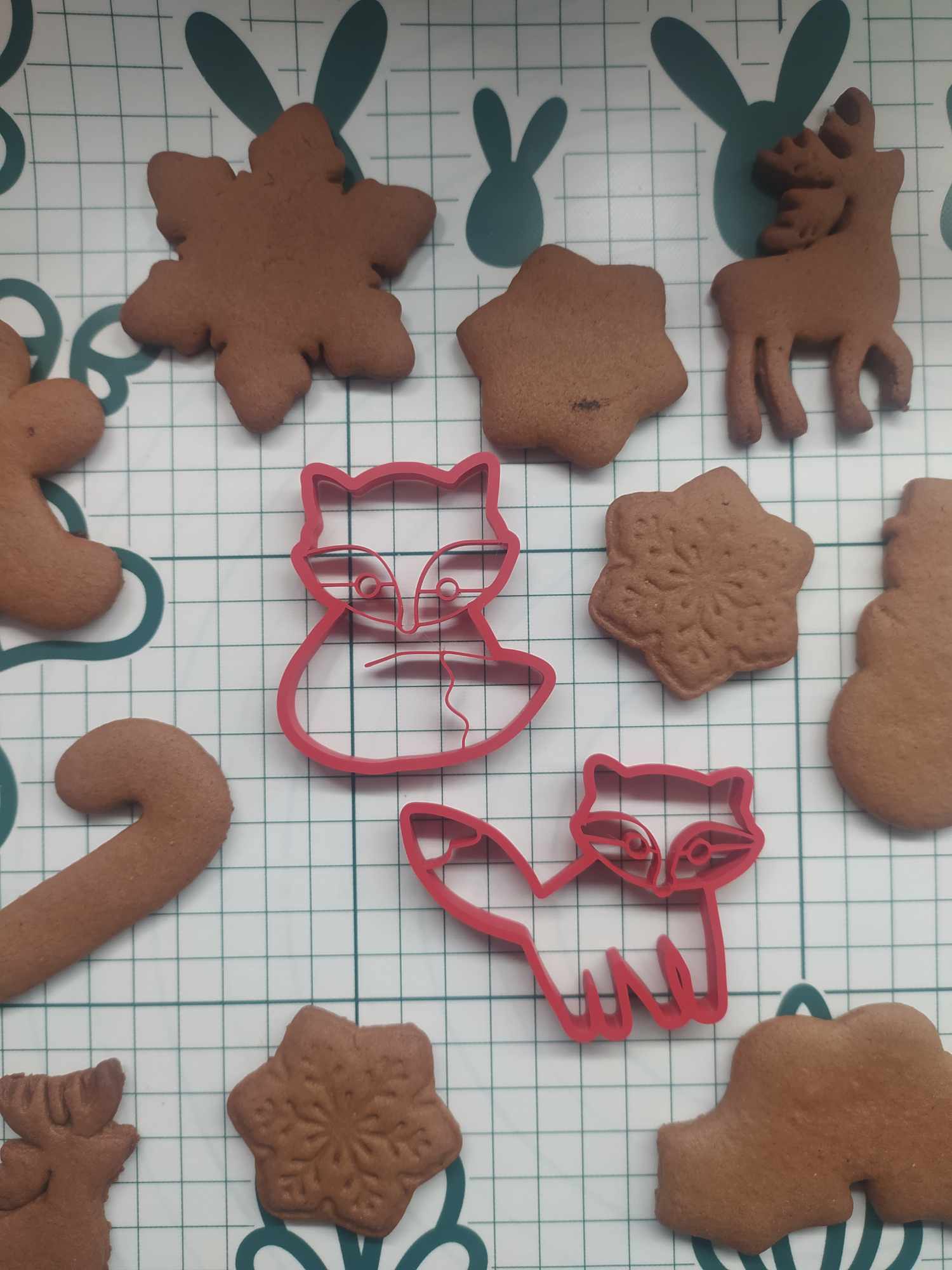 Sweet Fox cookie cutter 1 by Ezojil | Download free STL model ...