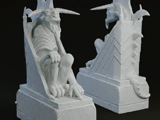 Minas Morgul watcher statue by Mathias L | Download free STL model ...