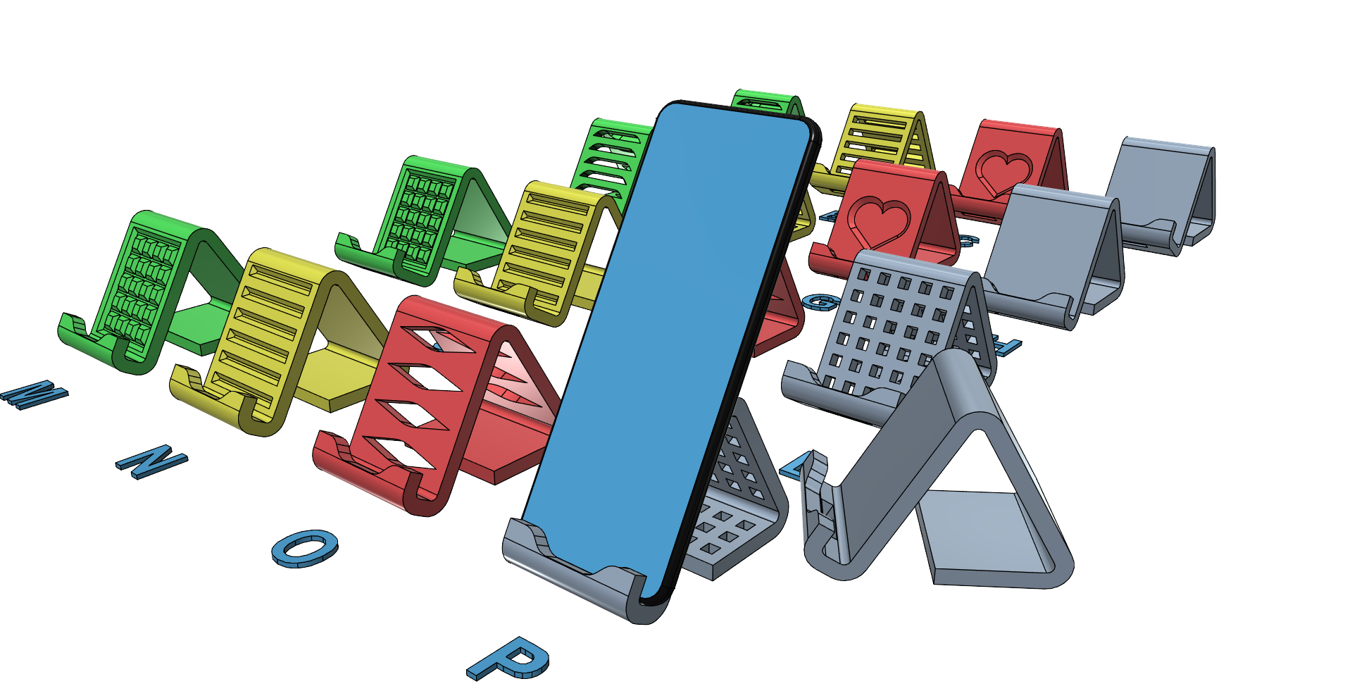 Phone Stand phone stand by REDZC | Download free STL model | Printables.com