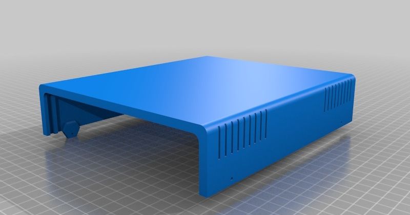 lab psu enclosure top by killowatt | Download free STL model ...