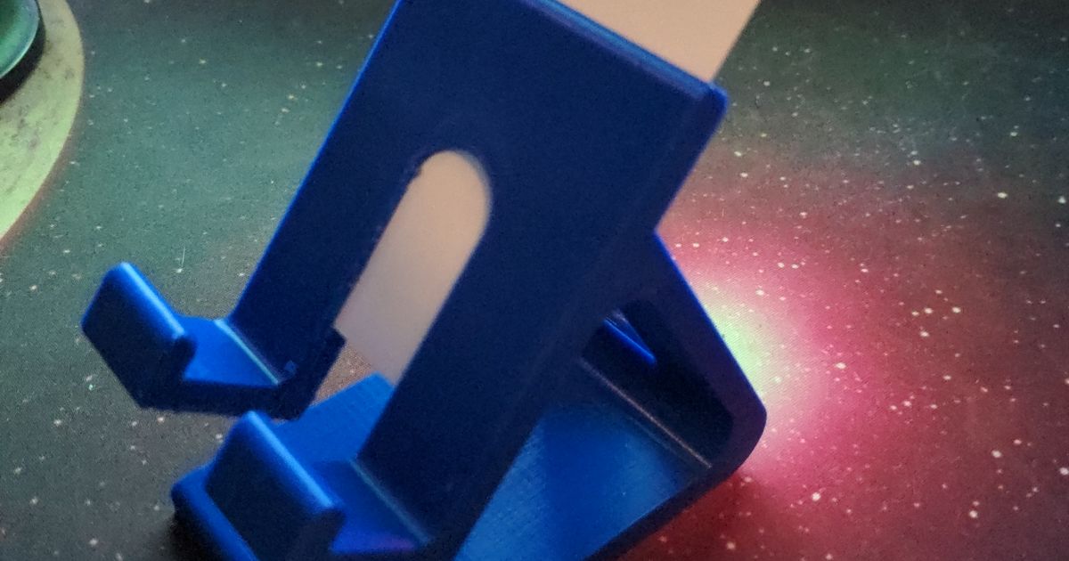 Phone Stand with NFC Card Cutout by beani | Download free STL model ...