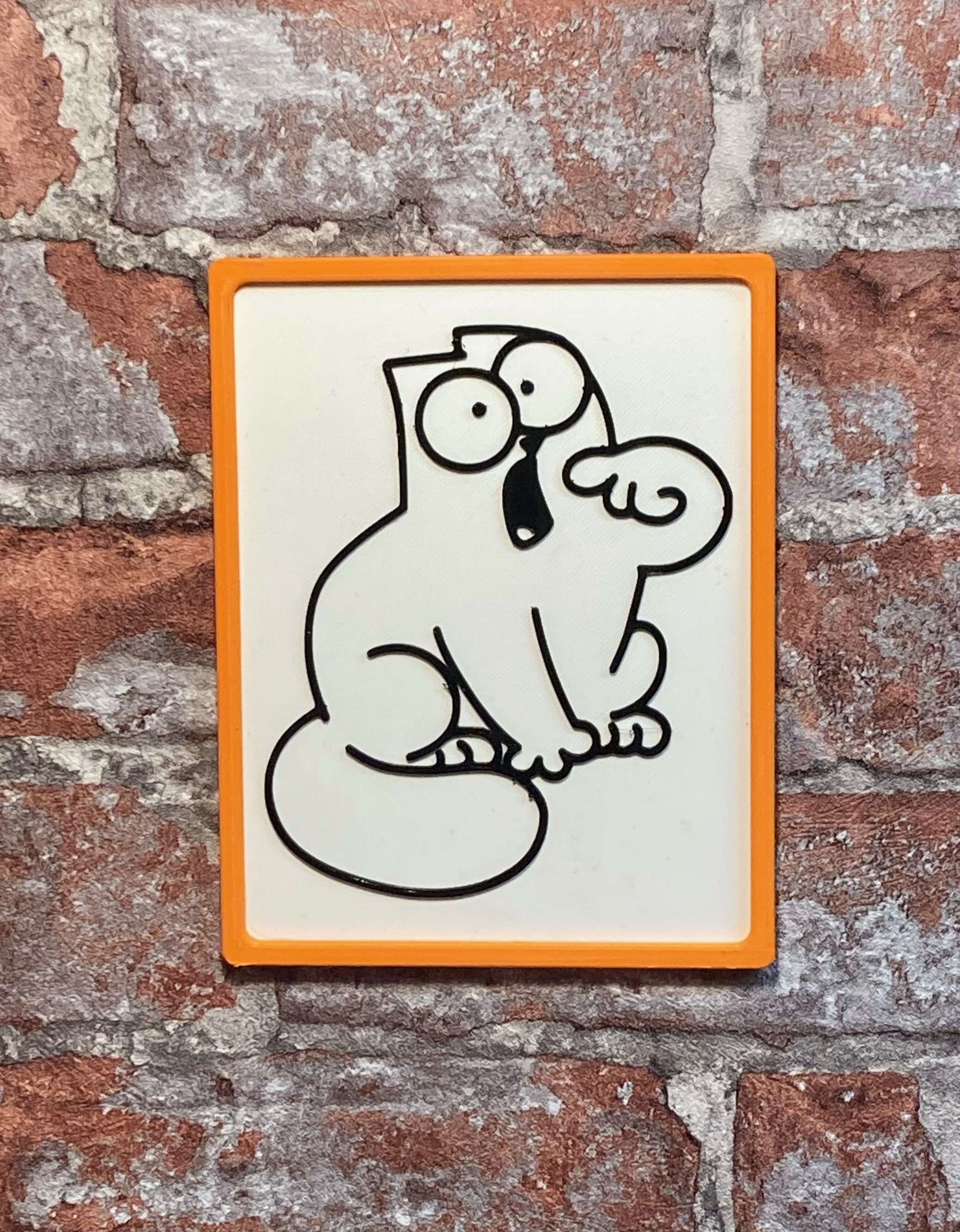 simons cat 2d wall art by Sam kruse | Download free STL model ...