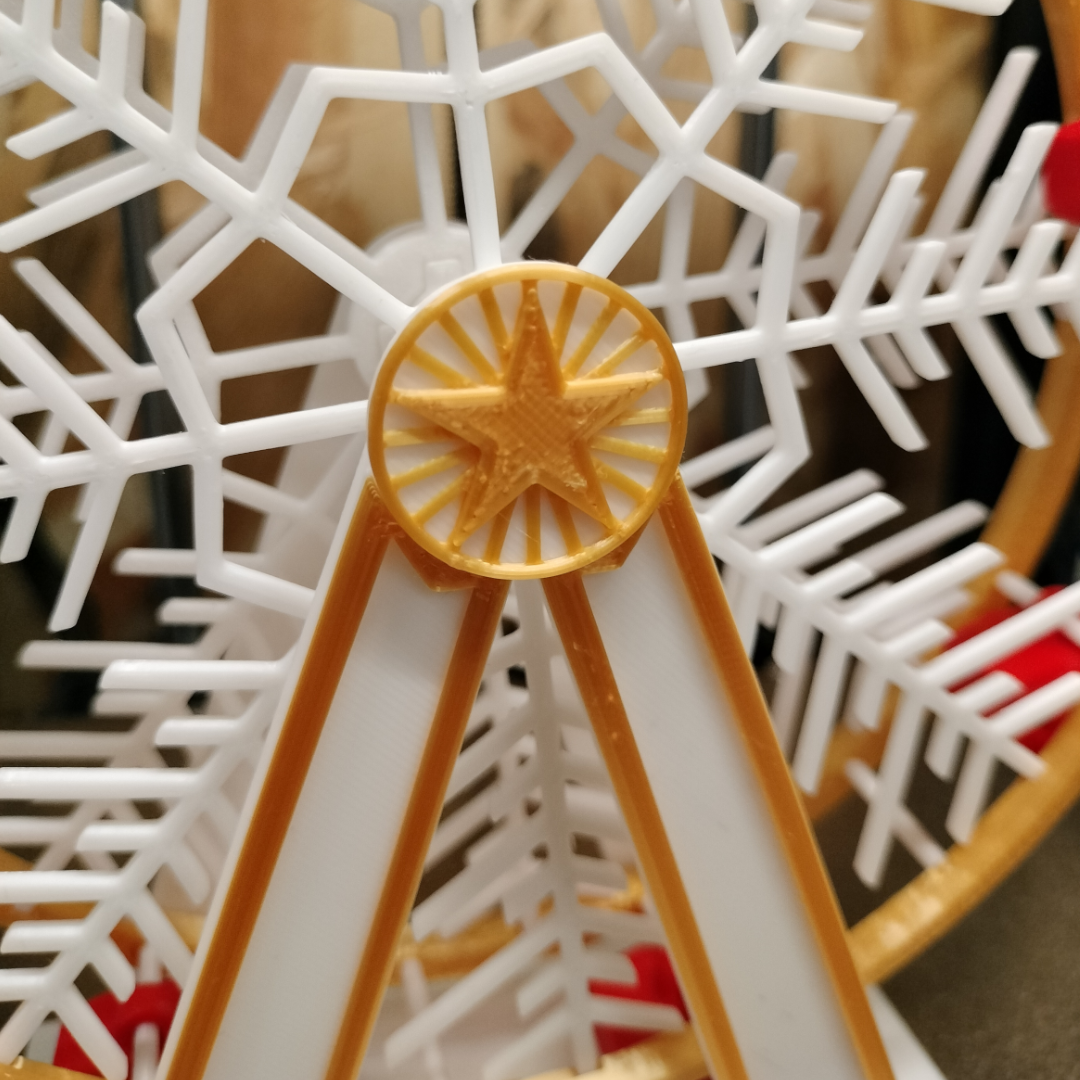 Snowflake Ferris Wheel by superjd | Download free STL model ...