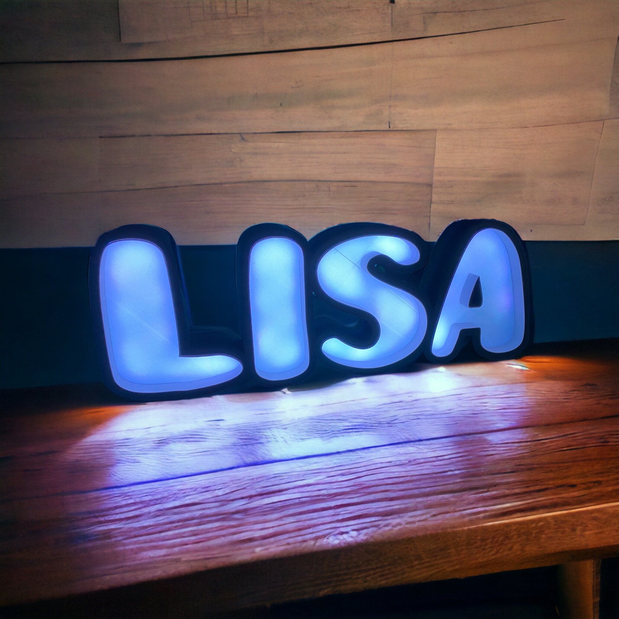 LISA LED Namenslampe Lightbox Namelamp by Chris219 | Download free STL ...
