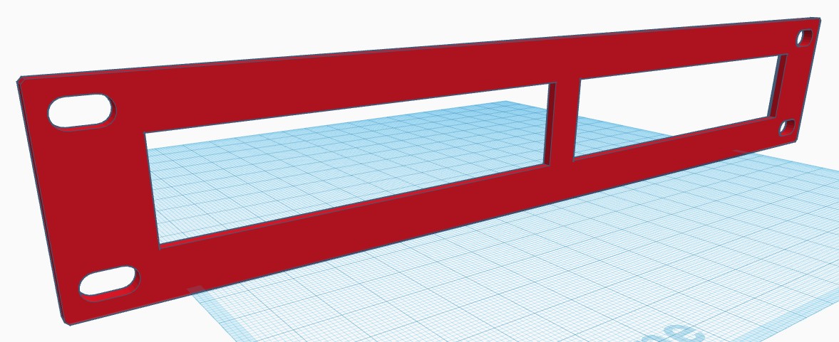 19in to 10in 12port patch panel conversion plate by Brian Berkley ...