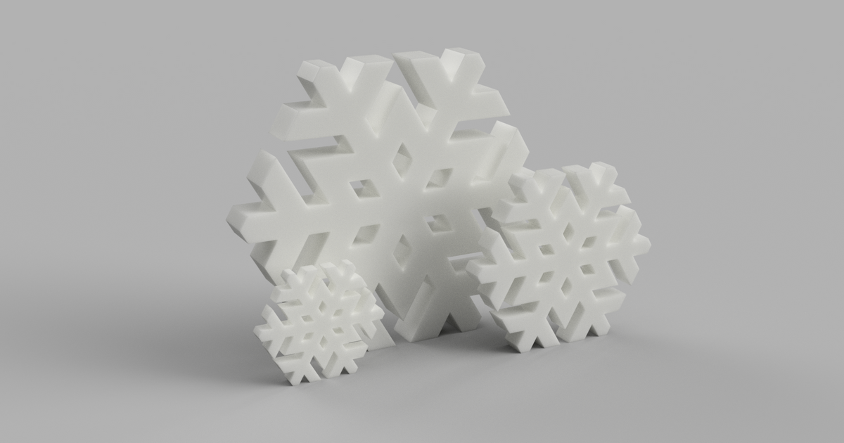 Snowflake Decoration by mkoistinen | Download free STL model ...