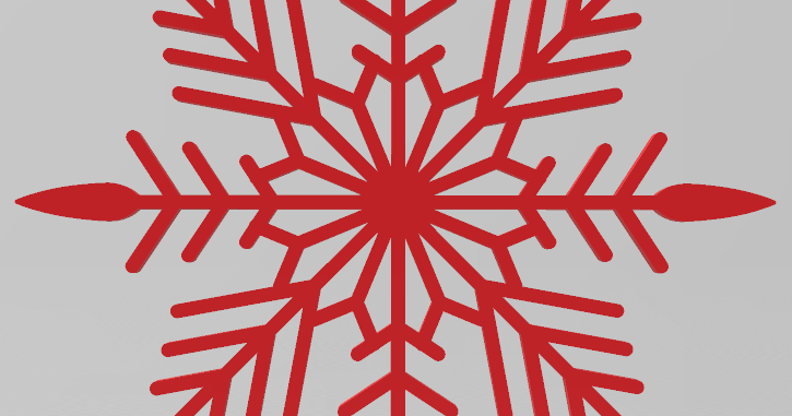 EASY TO PRINT, SNOWFLAKE, CHRISTMAS ORNAMENT 25, ORNAMENTS by Cornerstone 3D | Download free STL ...