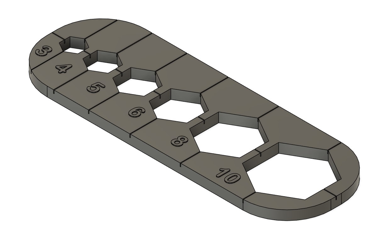 hexagon template by Domak | Download free STL model | Printables.com