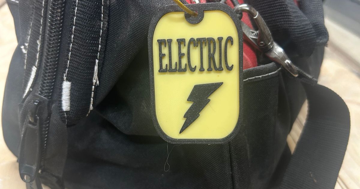 Simple Bag Tag by scthompson | Download free STL model | Printables.com