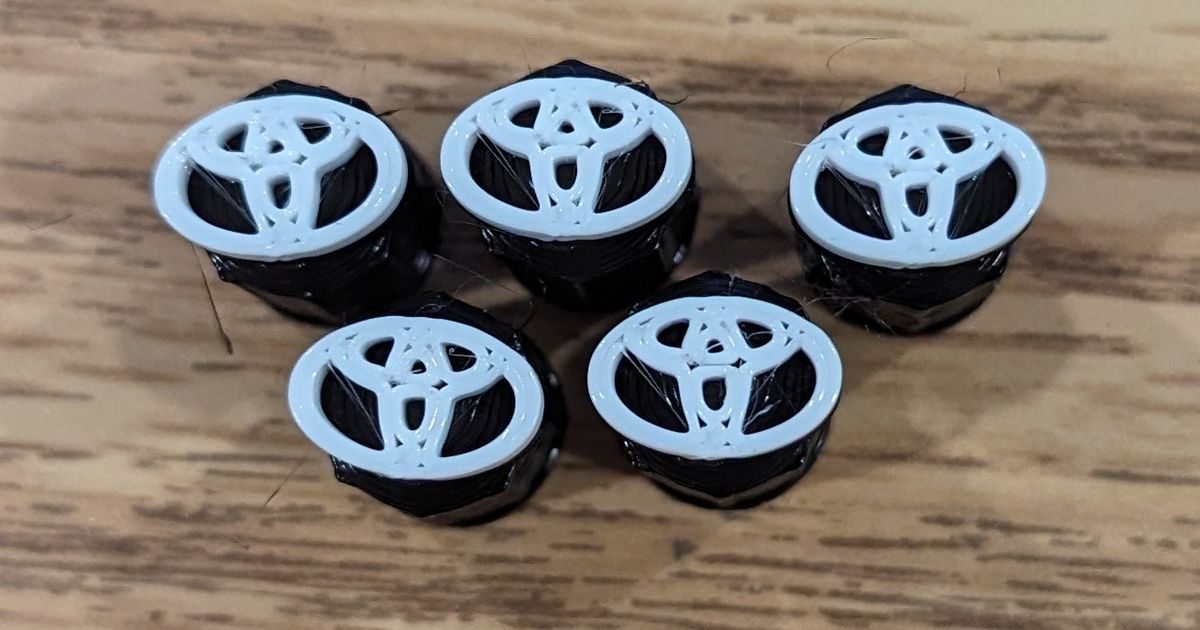 Toyota tire valve stem cap by Nuvz | Download free STL model ...