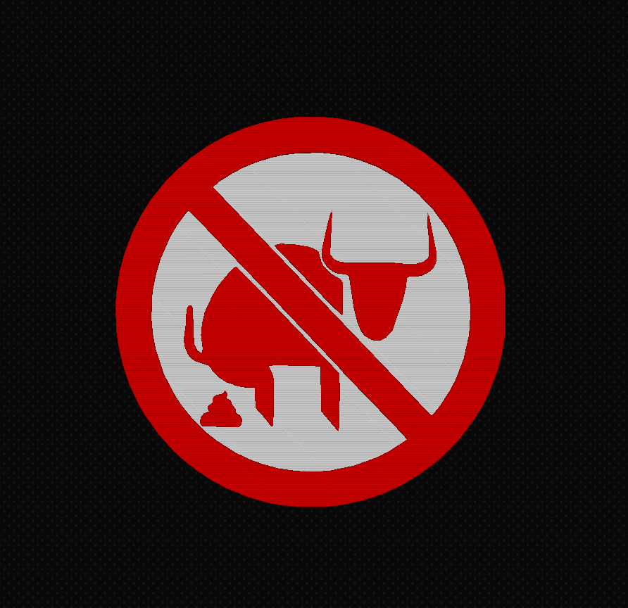 No bullcrap sign von Luther | Kostenloses STL-Modell herunterladen ...