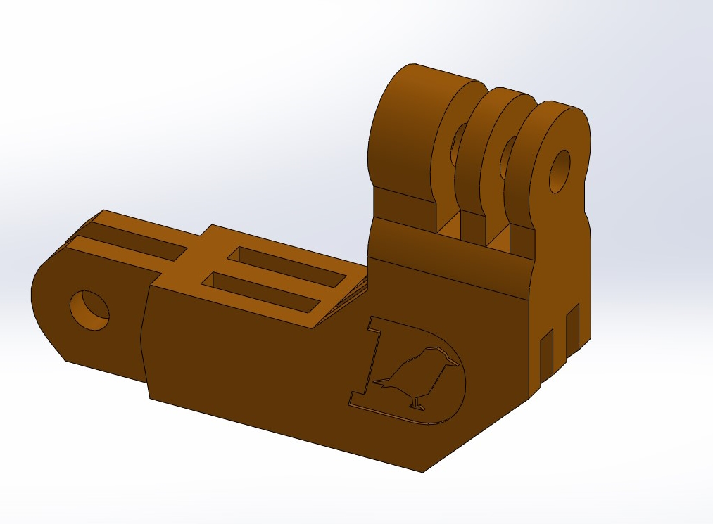 GoPro Vertical Mount by DStehlik | Download free STL model | Printables.com