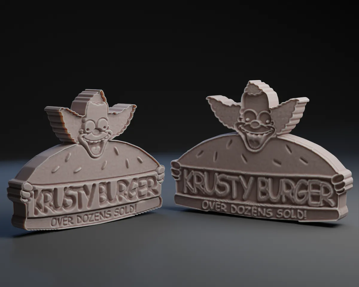 Krusty Burger Sign by Peter Farell | Download free STL model ...