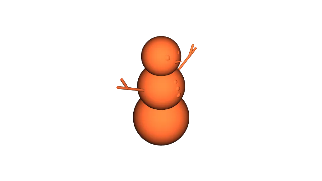 Simple Snowman by mstrblueskys | Download free STL model | Printables.com