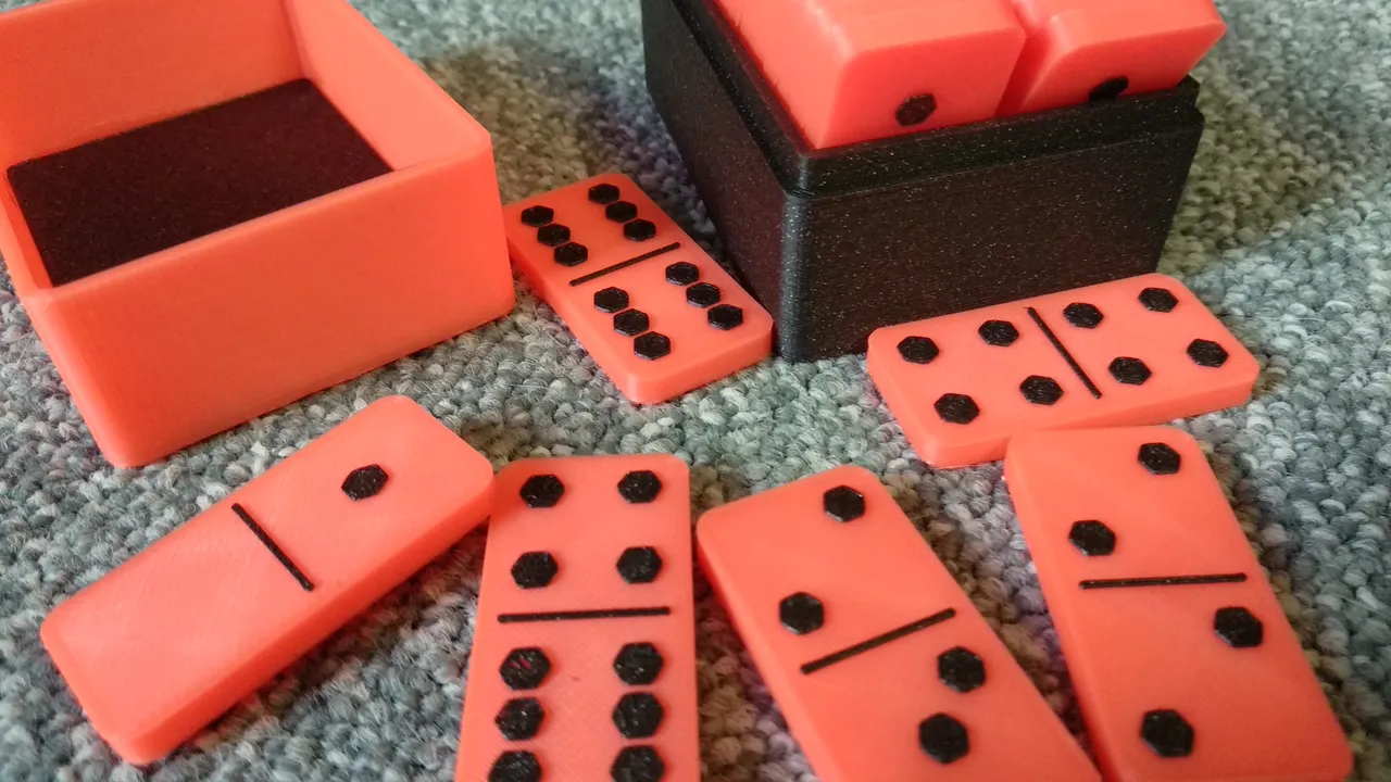 Domino game with case by Altair | Download free STL model | Printables.com