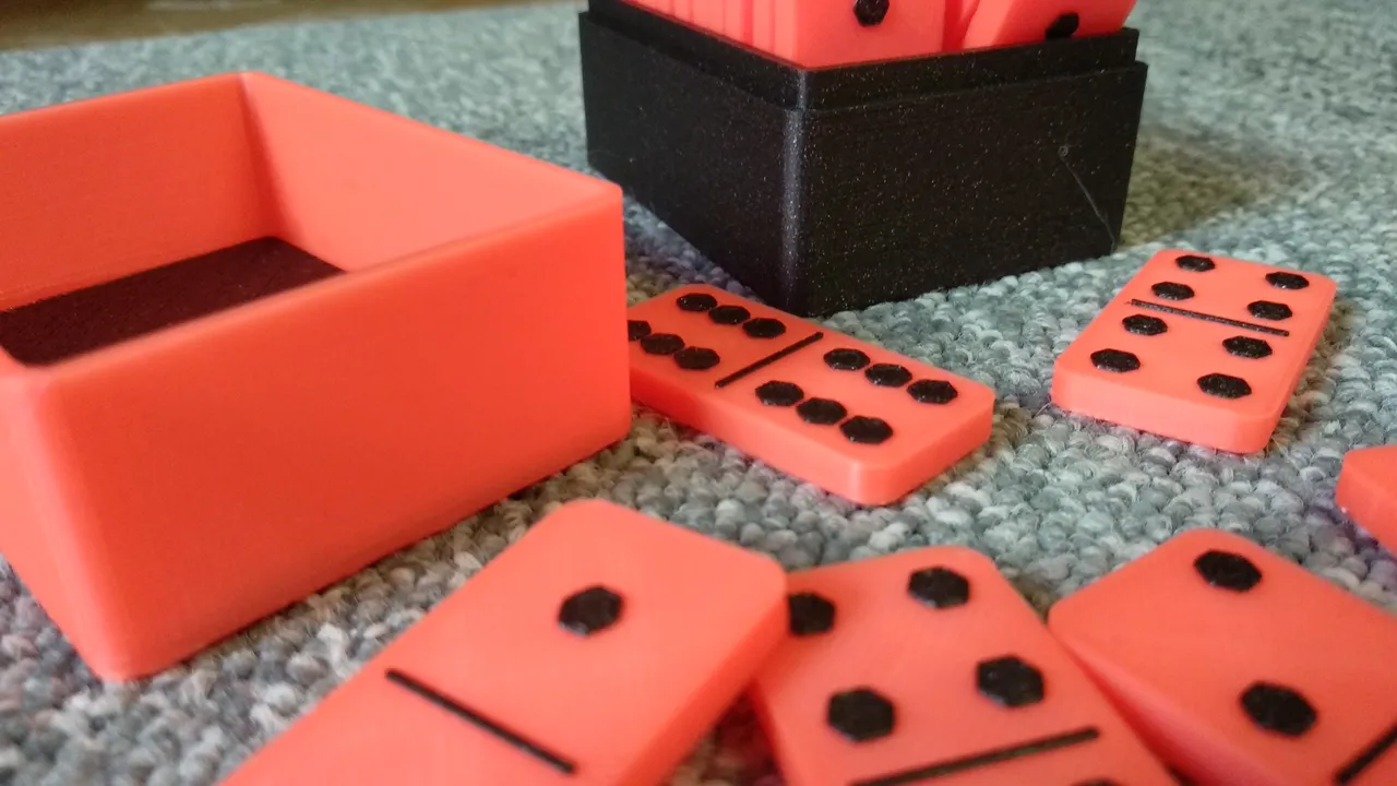 Domino game with case by Altair | Download free STL model | Printables.com