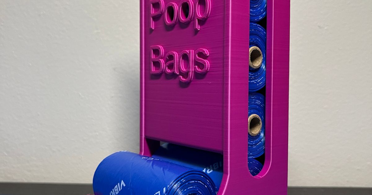 Poop bag roll dispenser by hirt.3dprint | Download free STL model ...