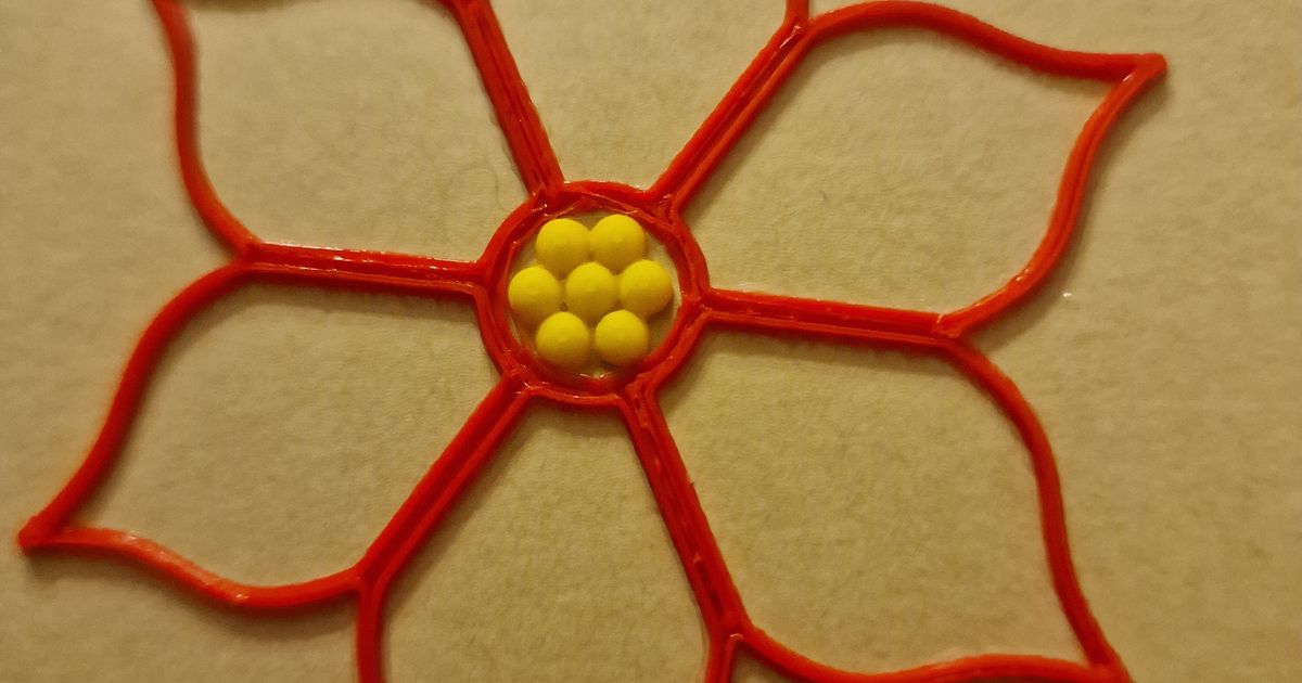 Poinsettia Stamen by Teemu Kivinen | Download free STL model ...