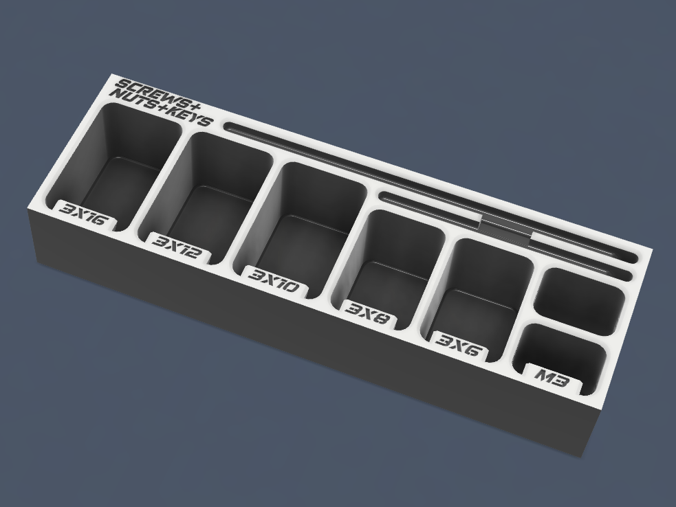 BaBo organizer insert screws nuts keys 6x2 by _conny_k_ | Download free ...