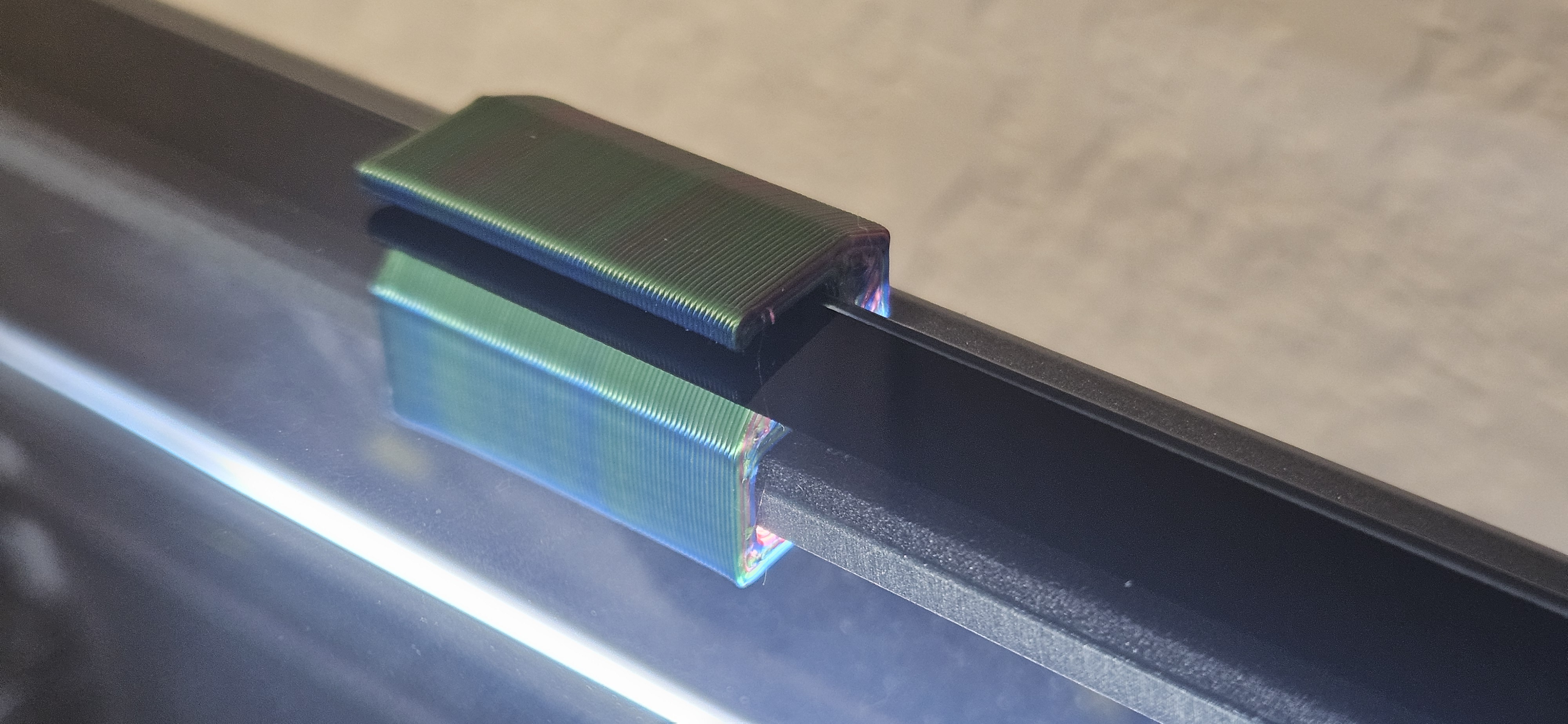 CREALITY K1 & K1 MAX glass Top Lid Riser & Slider clips por LTek ...