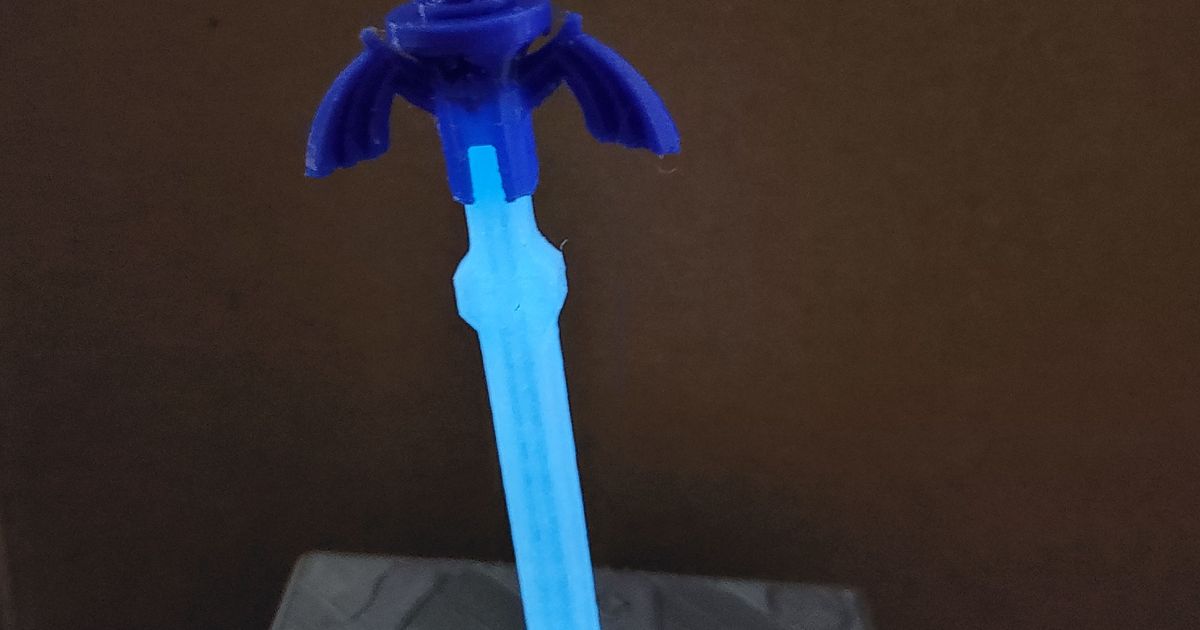 Master Sword Pen and stone base by Dsk001 | Printables Store