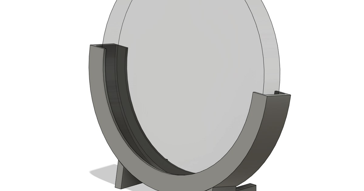Disc Stand (parametric) by mosselini1 | Download free STL model ...