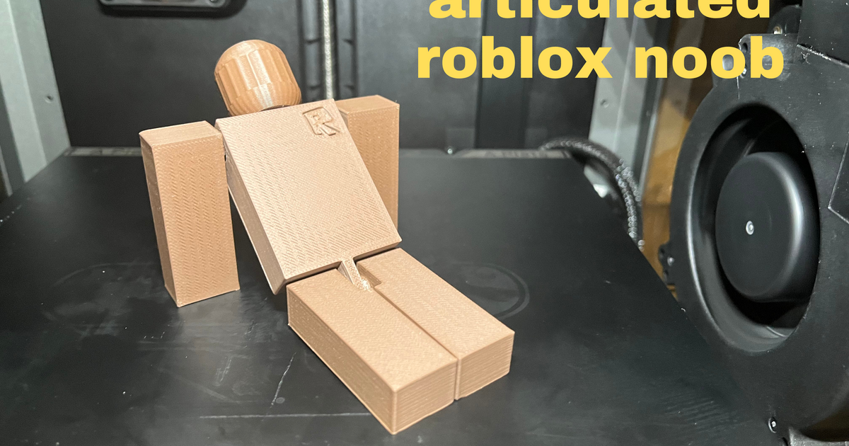 Articulated Roblox Noob By Uhhnoobie Download Free Stl Model