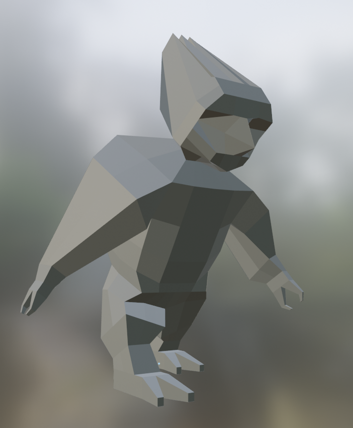Low Poly Monster by Devise3D | Download free STL model | Printables.com