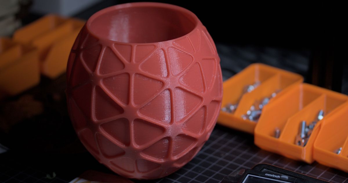 "Exo-Pot" - Designer Planter by SusManufactory | Download free STL ...