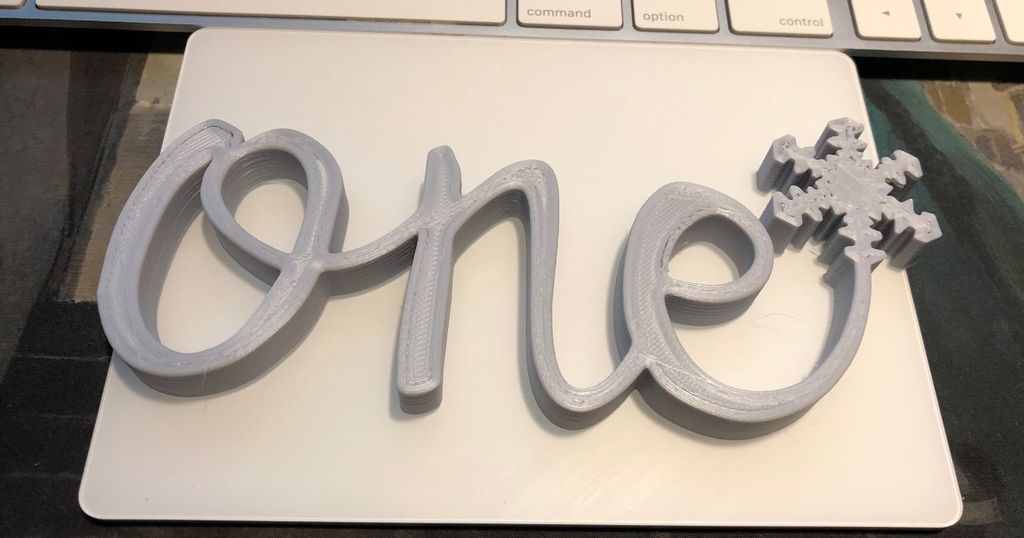 Cake Topper for One Year Old by Michael Wycoff | Download free STL ...