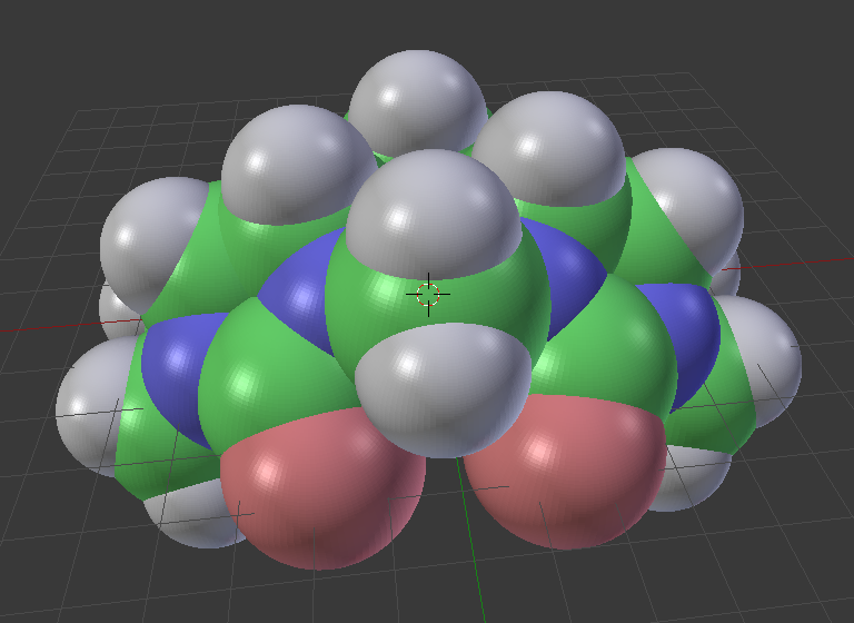 CPK molecule, for quad extrusion by ppaukstelis | Download free STL ...