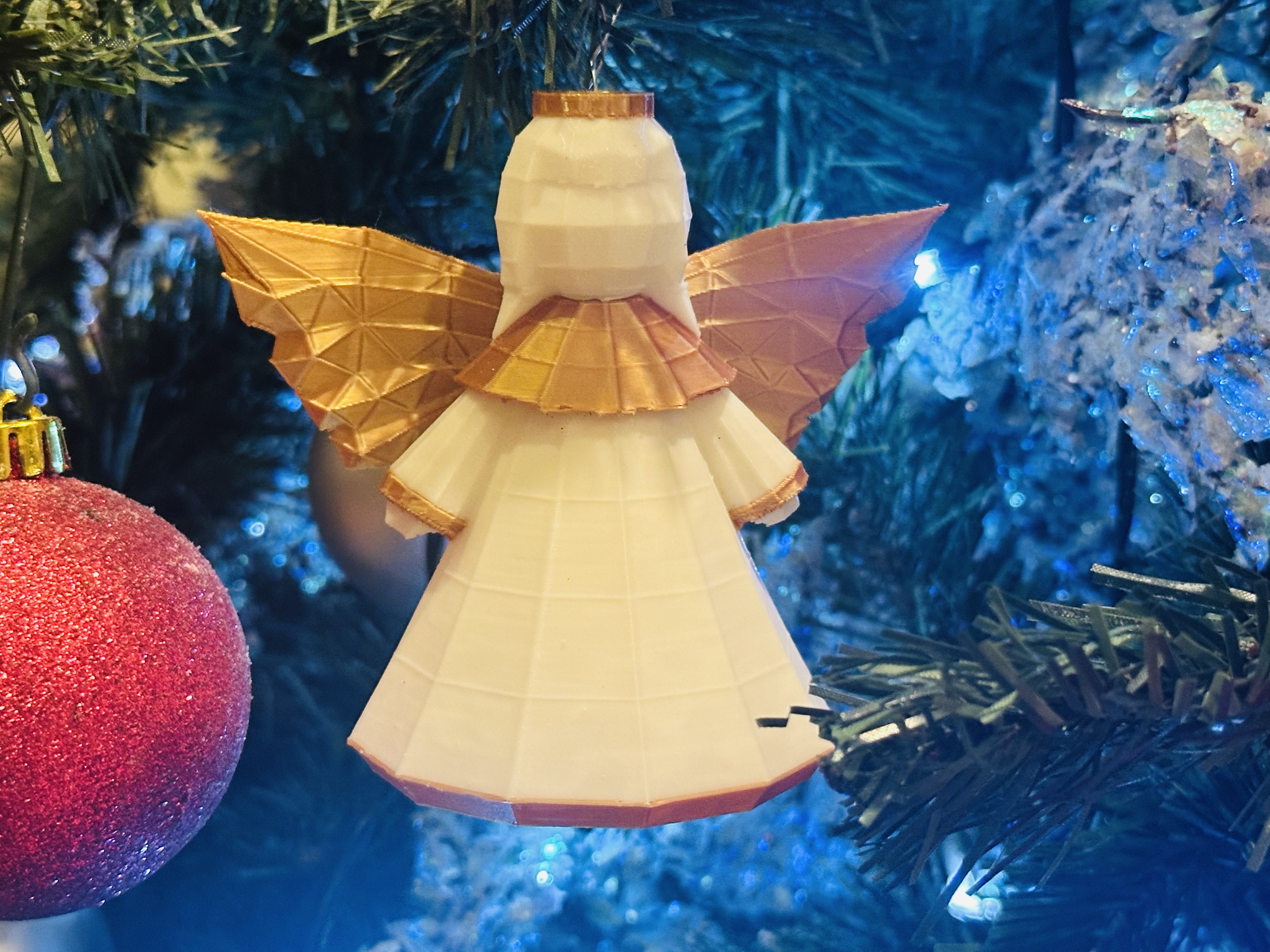 Angel Low Poly Ornament by 3DPrintable | Download free STL model ...