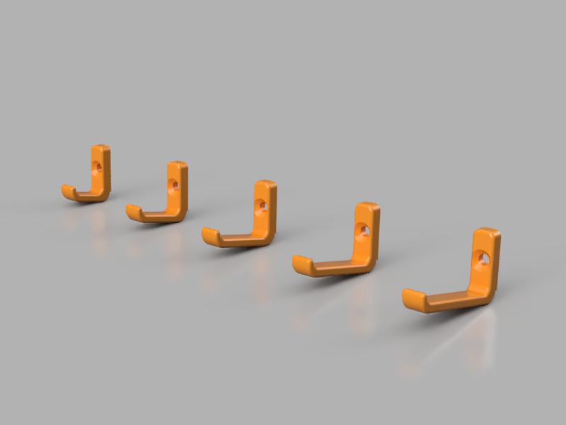 Hook set for the Honeycomb storage wall (HSW) by ORM | Download free STL model | Printables.com
