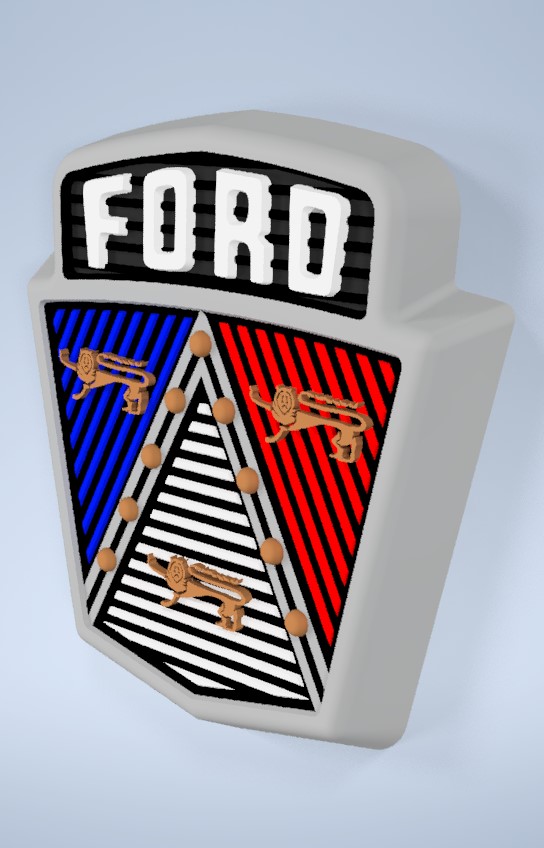 Ford Vintage Emblem by Onur Yıldırım | Download free STL model ...