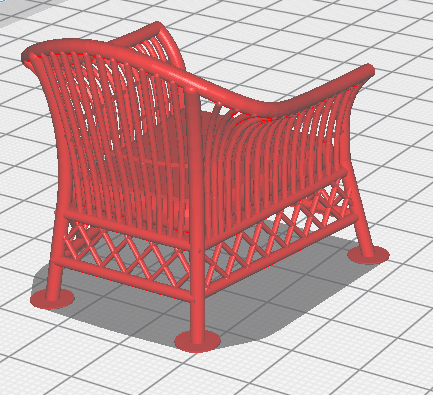 wicker chair by Onur Yıldırım | Download free STL model | Printables.com