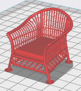 wicker chair by Onur Yıldırım | Download free STL model | Printables.com