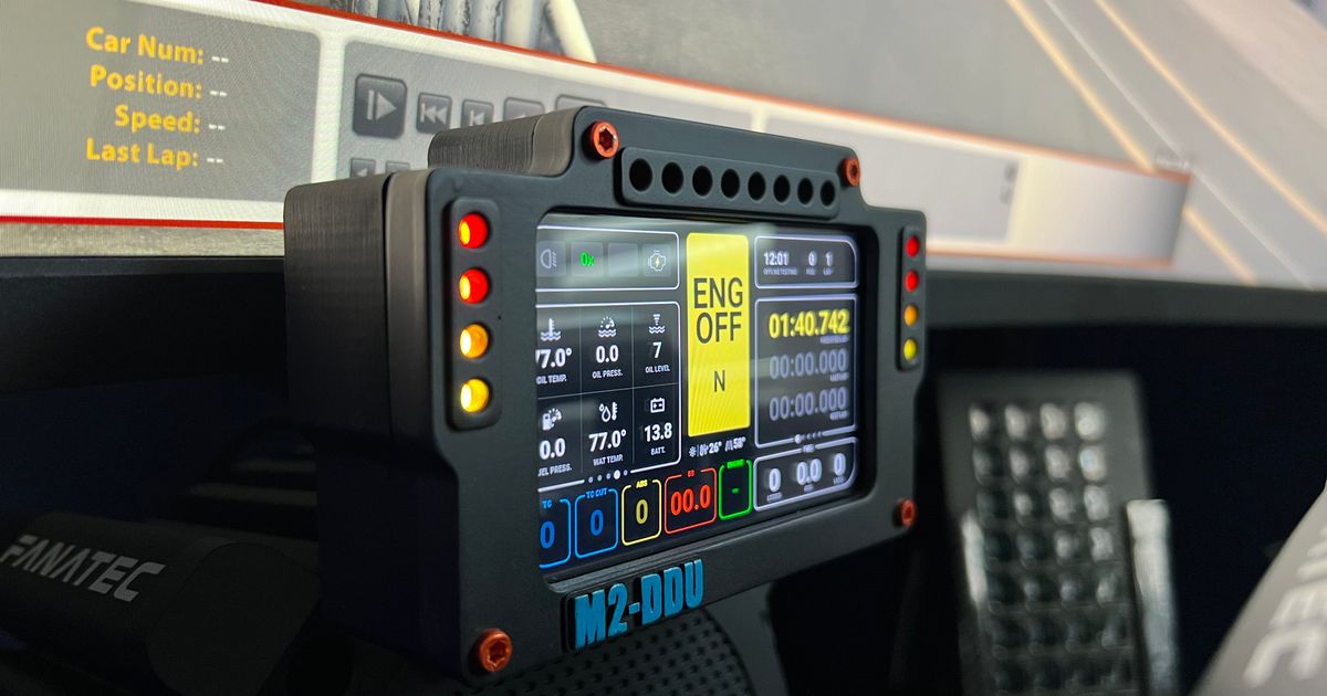 4" Sim Racing M2-DDU by mm0070 | Download free STL model | Printables.com