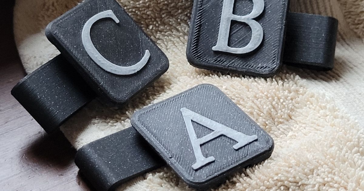 Minimalist Towel Labels for Organization by PrismaPrints | Download ...