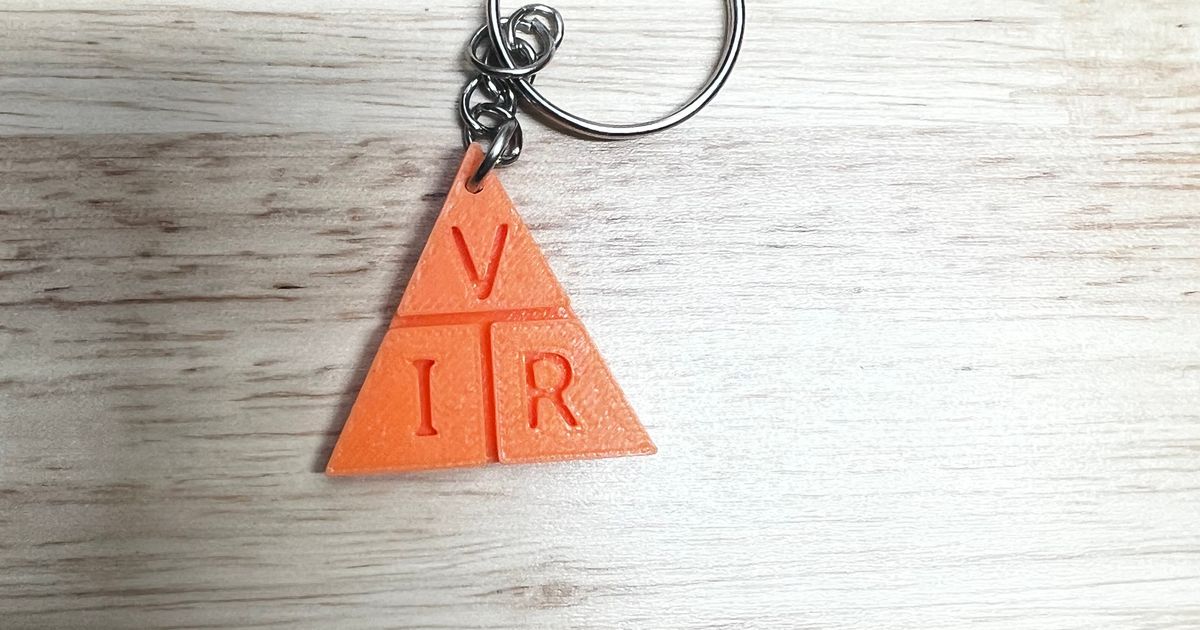 Ohms Law Triangle Key Chain by cellly | Download free STL model ...