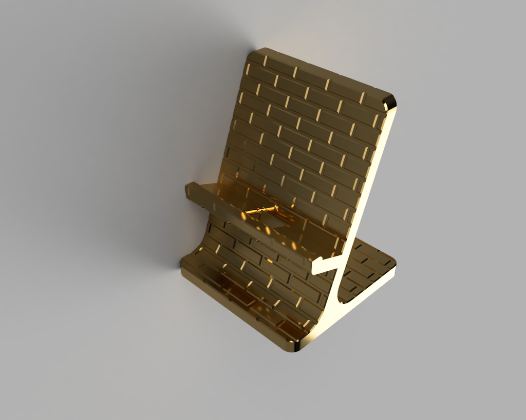 Phone Brick Stand by 3Detajl | Download free STL model | Printables.com