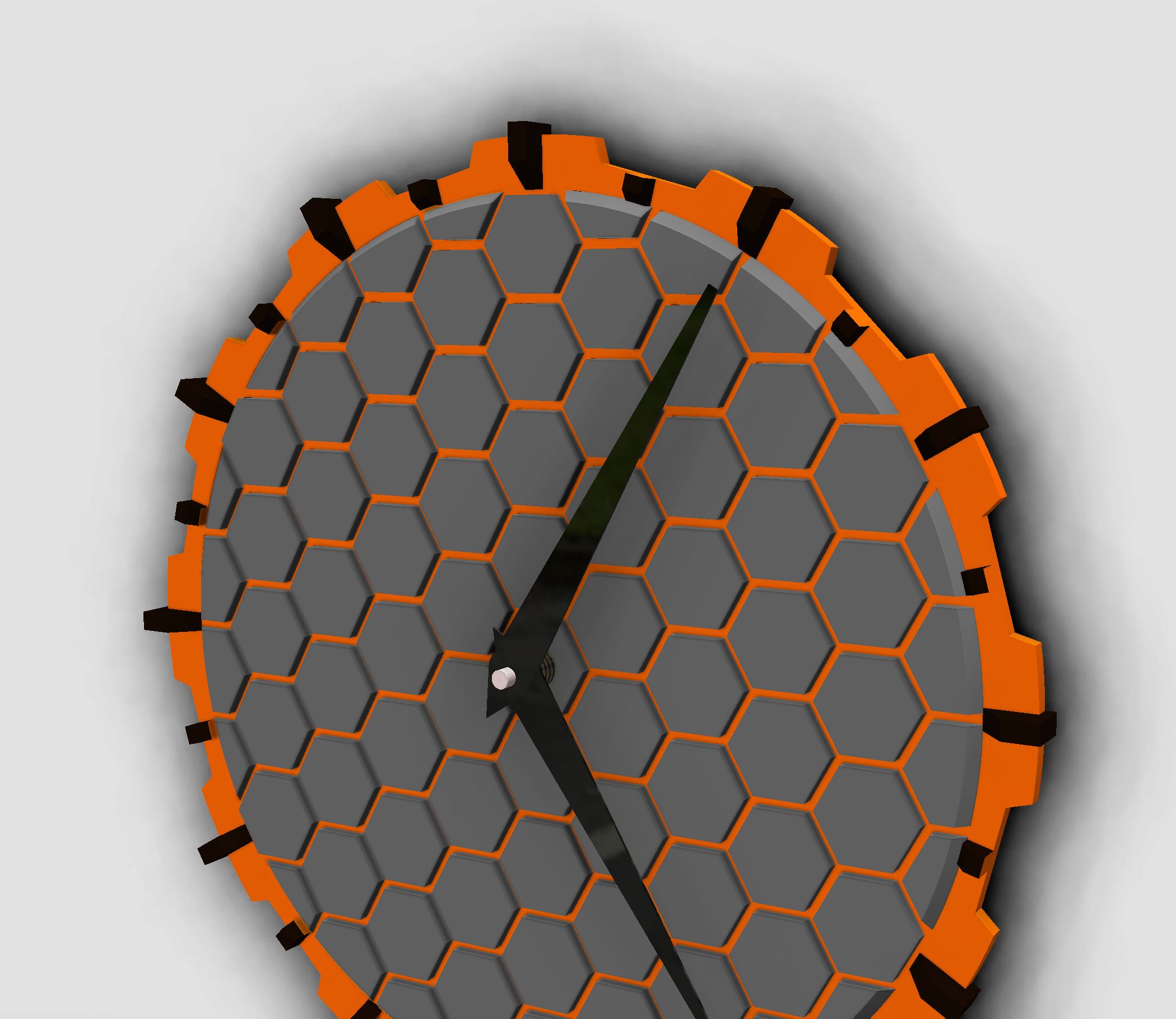 Hexagon wall clock by Boogie | Printables Store