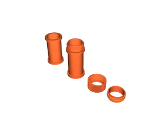 Model Rocket 29mm Motor Mount Tubes by David Frey | Download free STL ...