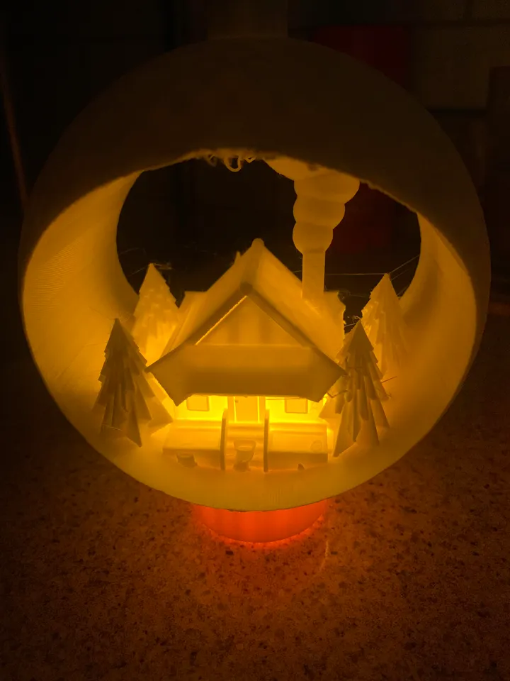 Tea Light House Ornament by AJ Viking | Download free STL model ...