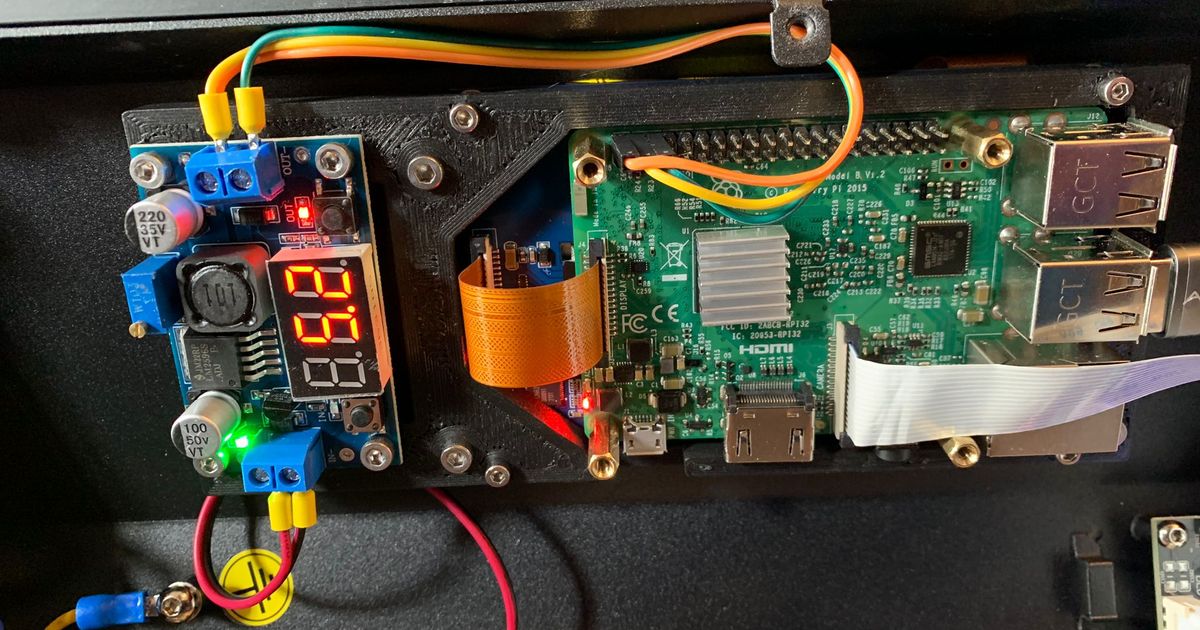 Raspberry Pi 3 mount for Ender 5 S1 with LM2596 mount by Denis ...