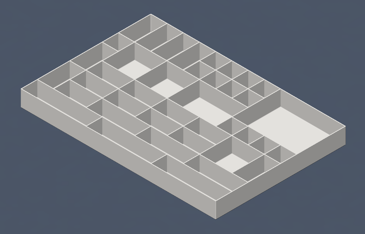 drawer/sorting tray 300x200x25mm by jattie | Download free STL model ...